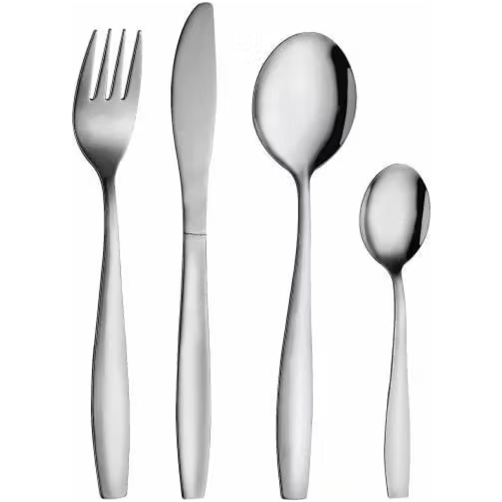 Bestekset RVS 18/0 voor 50 personen - 200delig (Horeca) - Puur Party ...